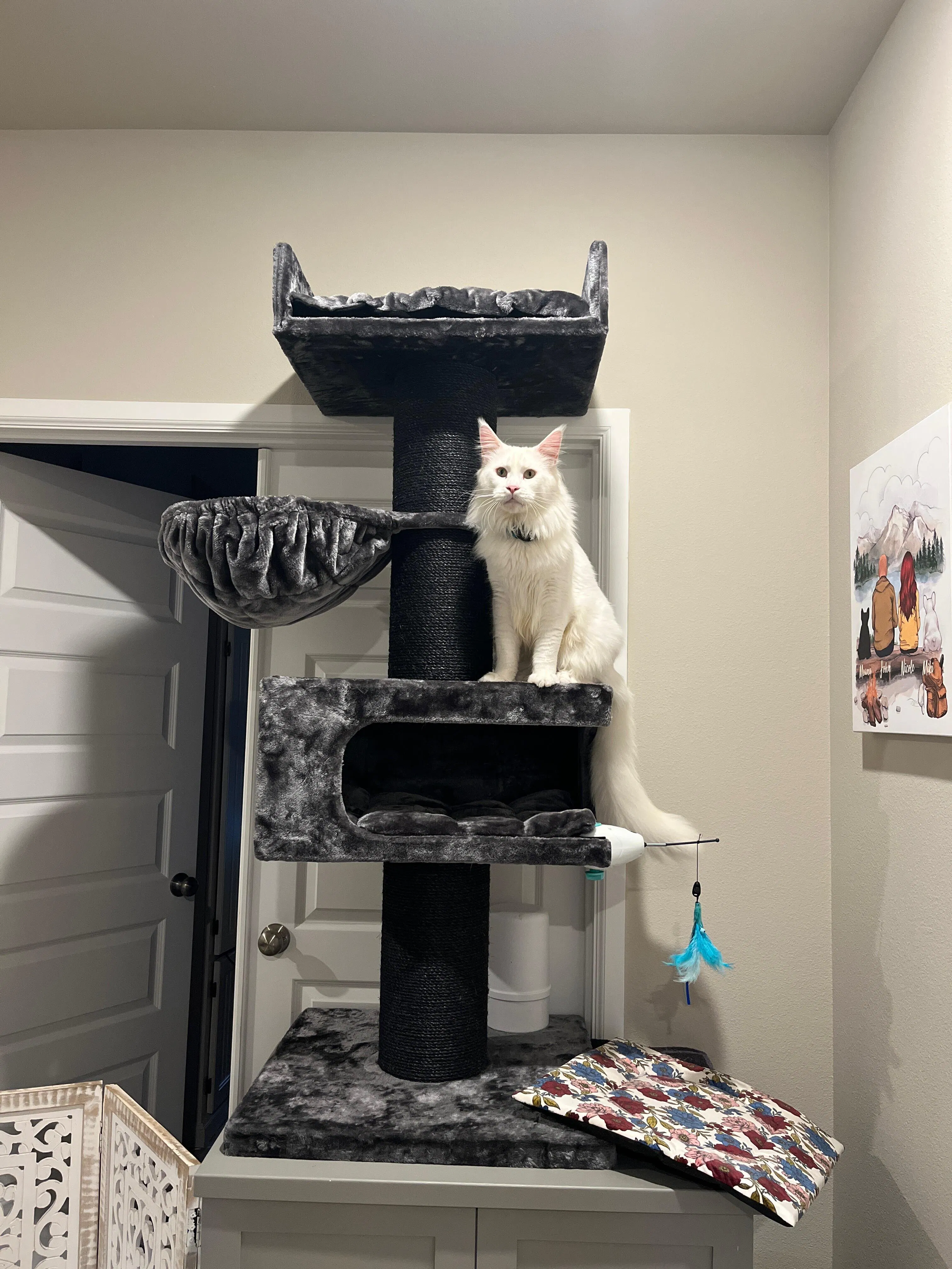 Cat Tree for large cats Royal Cat Palace (Beige) - CatTreeKing USA