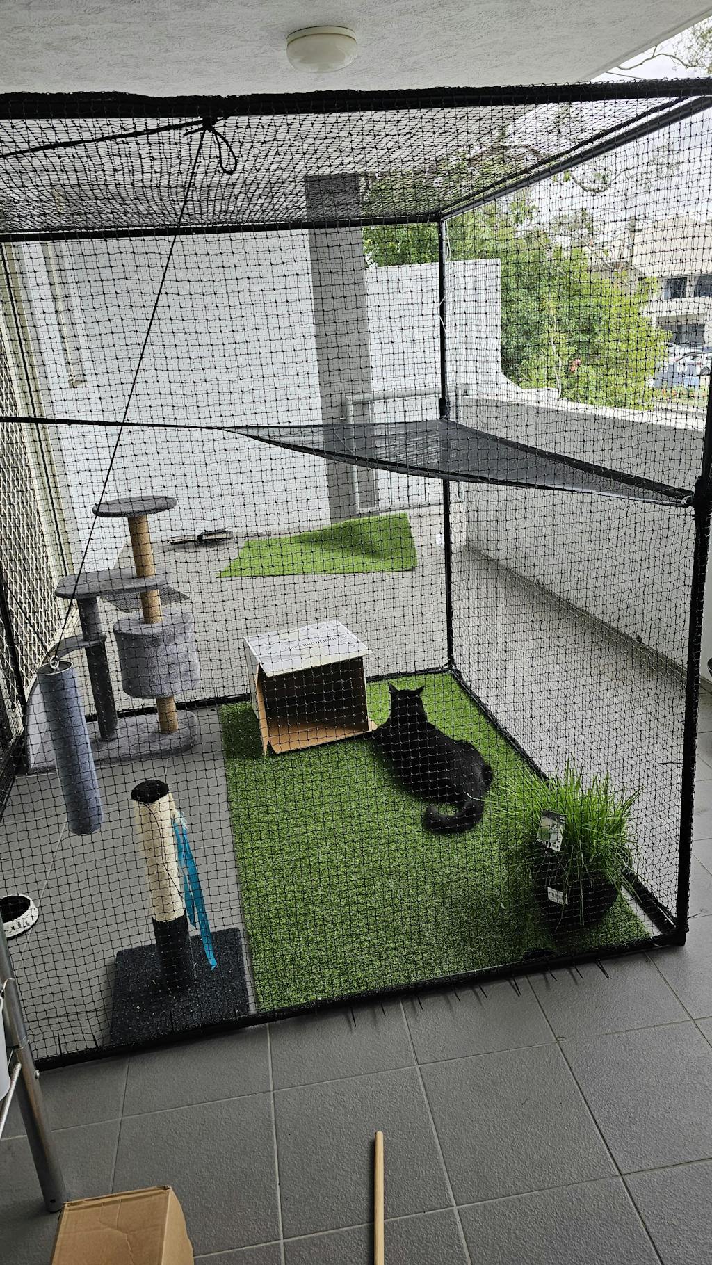 Single Size 1.8m Freestanding Cat Enclosure – Catnets