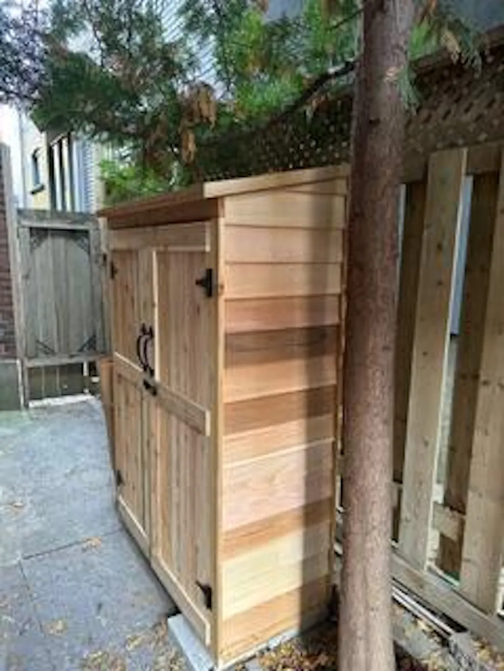 Outdoor Garden Hutch, 2x4 Patio Storage Shed – Cedarshed USA