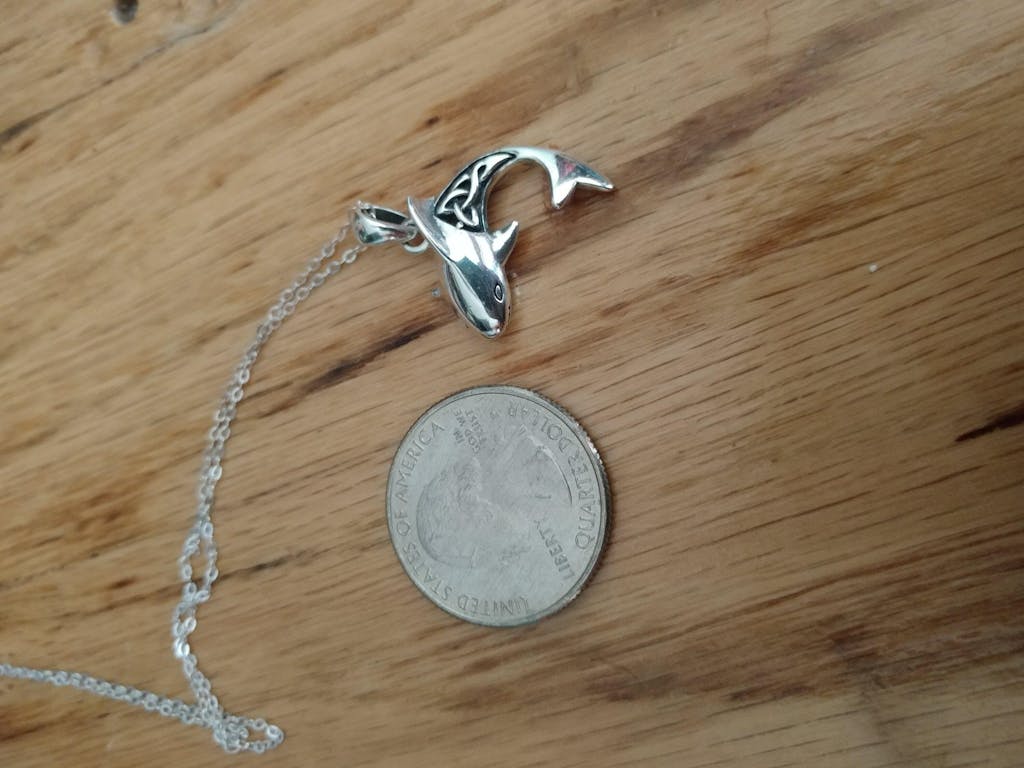 Celtic Shark Necklace – Celtic Crystal Design Jewelry