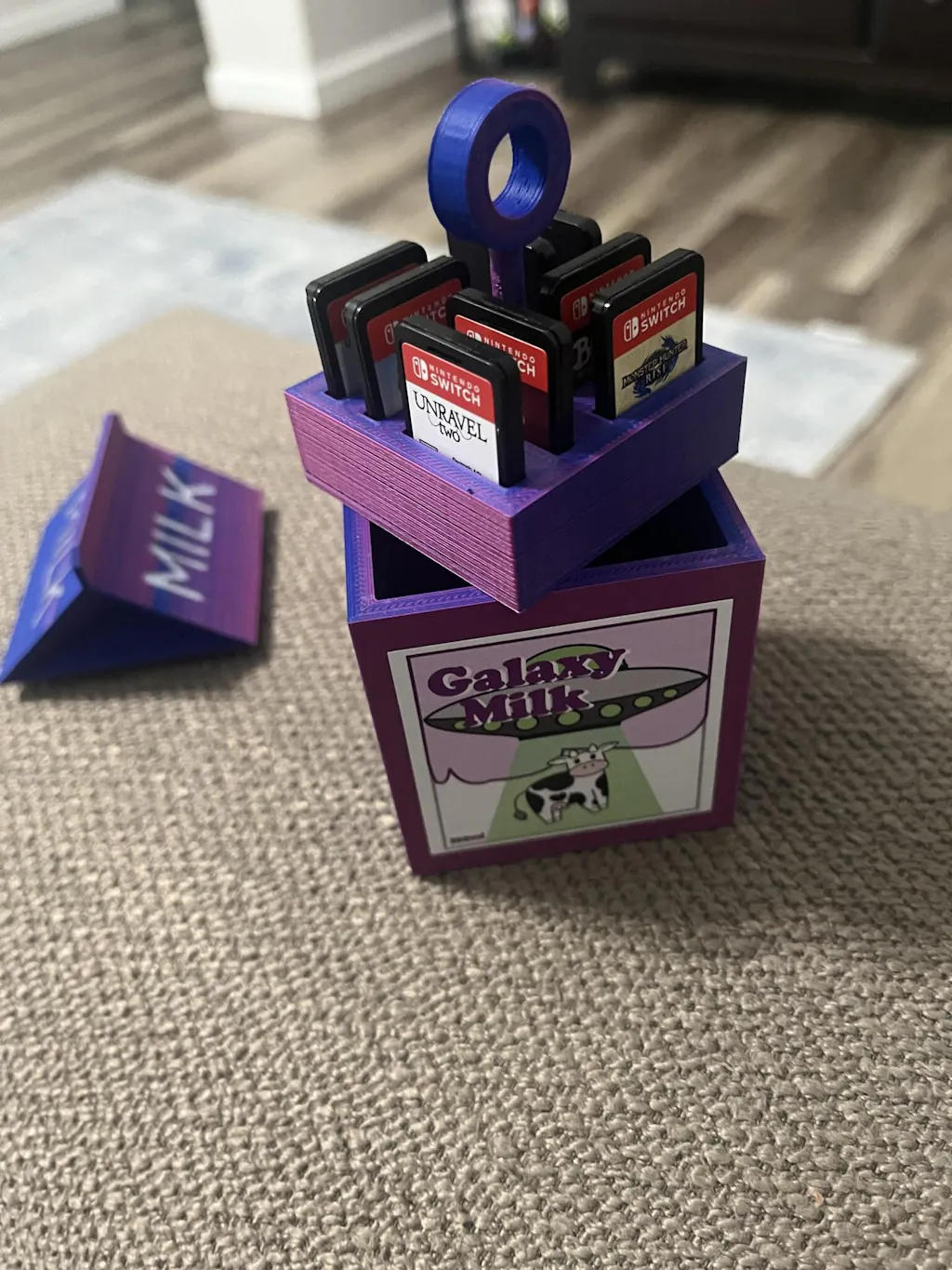 Milk Carton Switch Game Card Storage Container – Chaotic Crafts Co.
