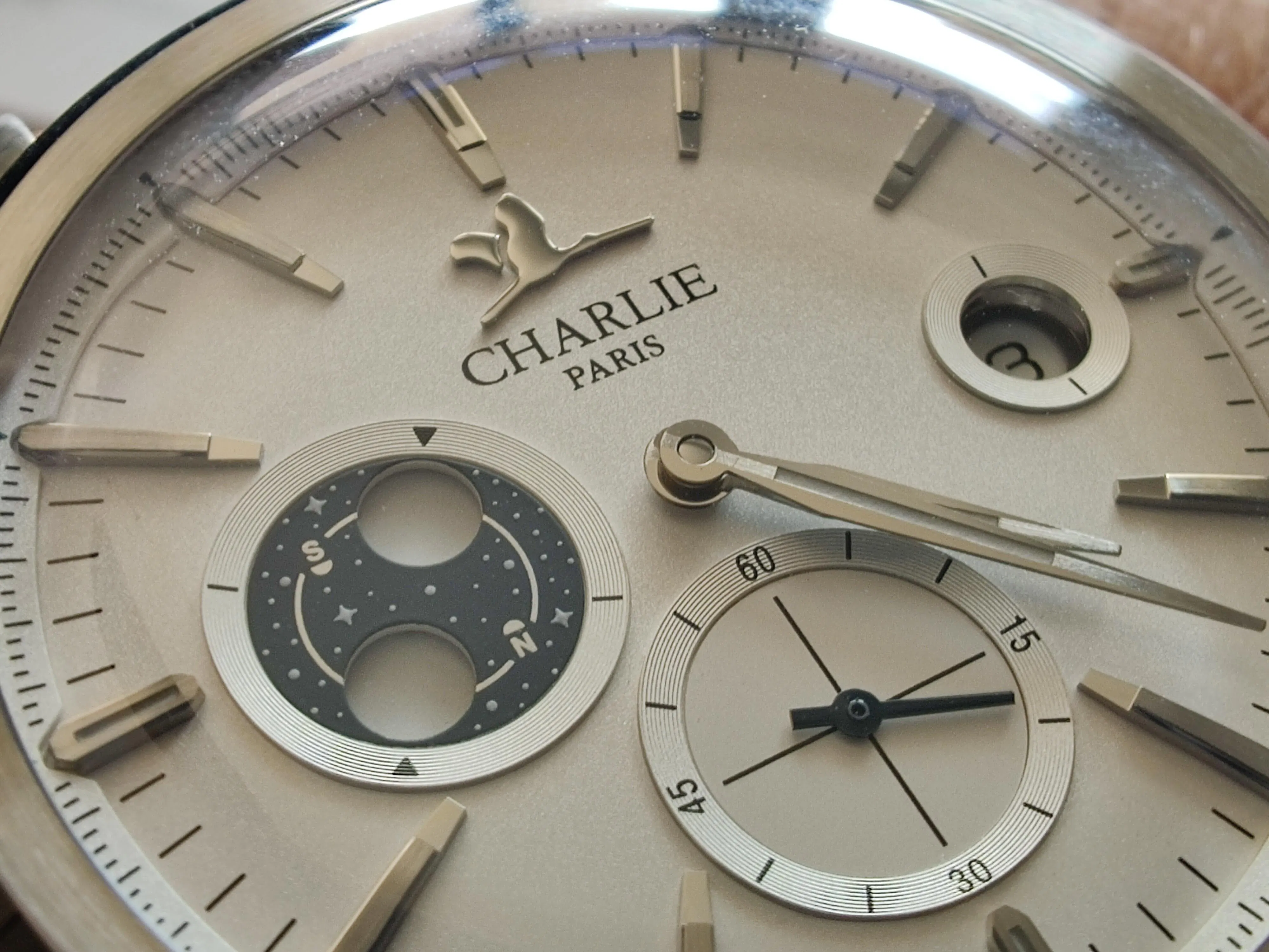 Montre homme automatique française - Alliance - Bleu - Charlie Paris