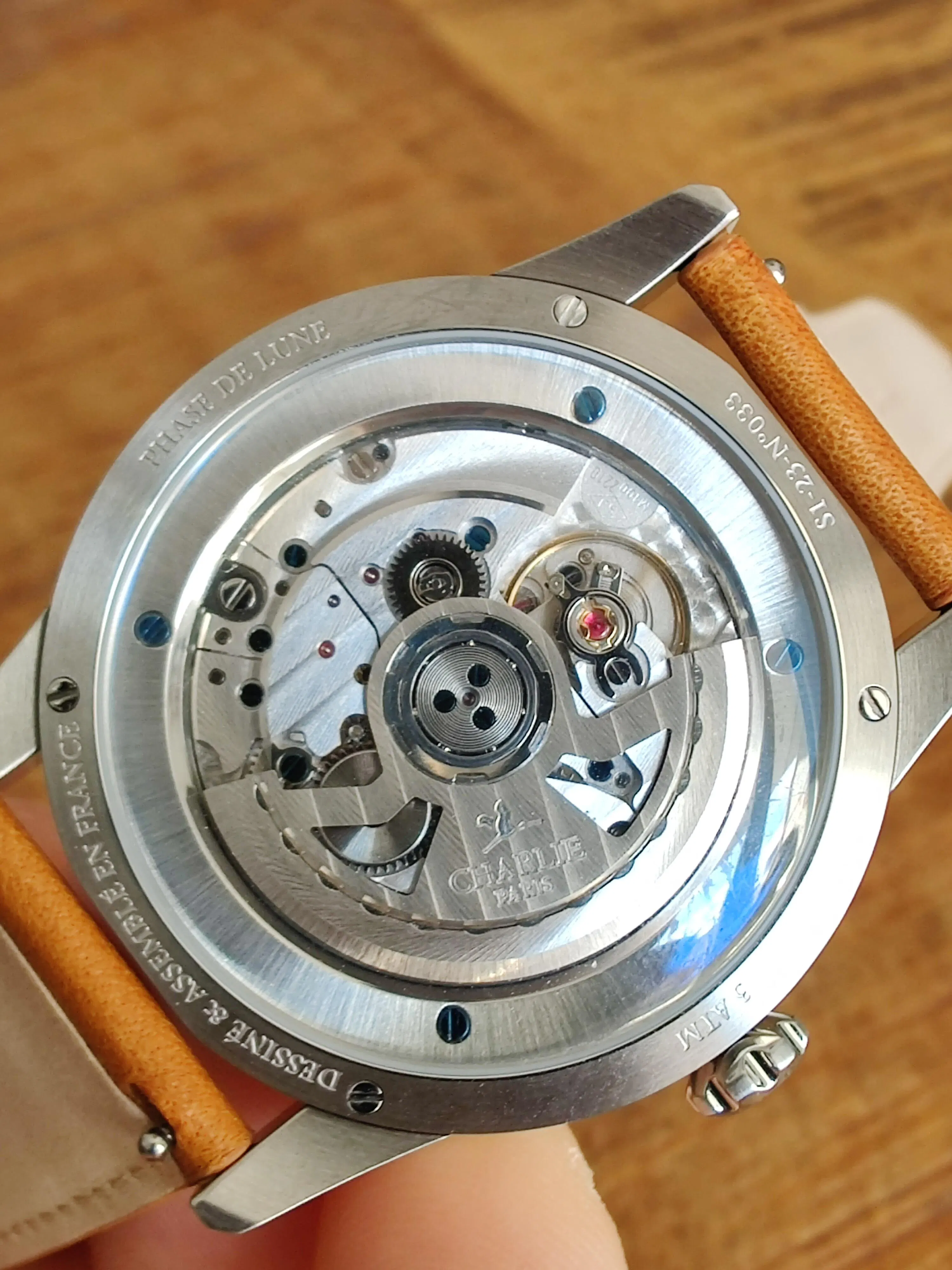 Montre homme automatique française - Alliance - Bleu - Charlie Paris