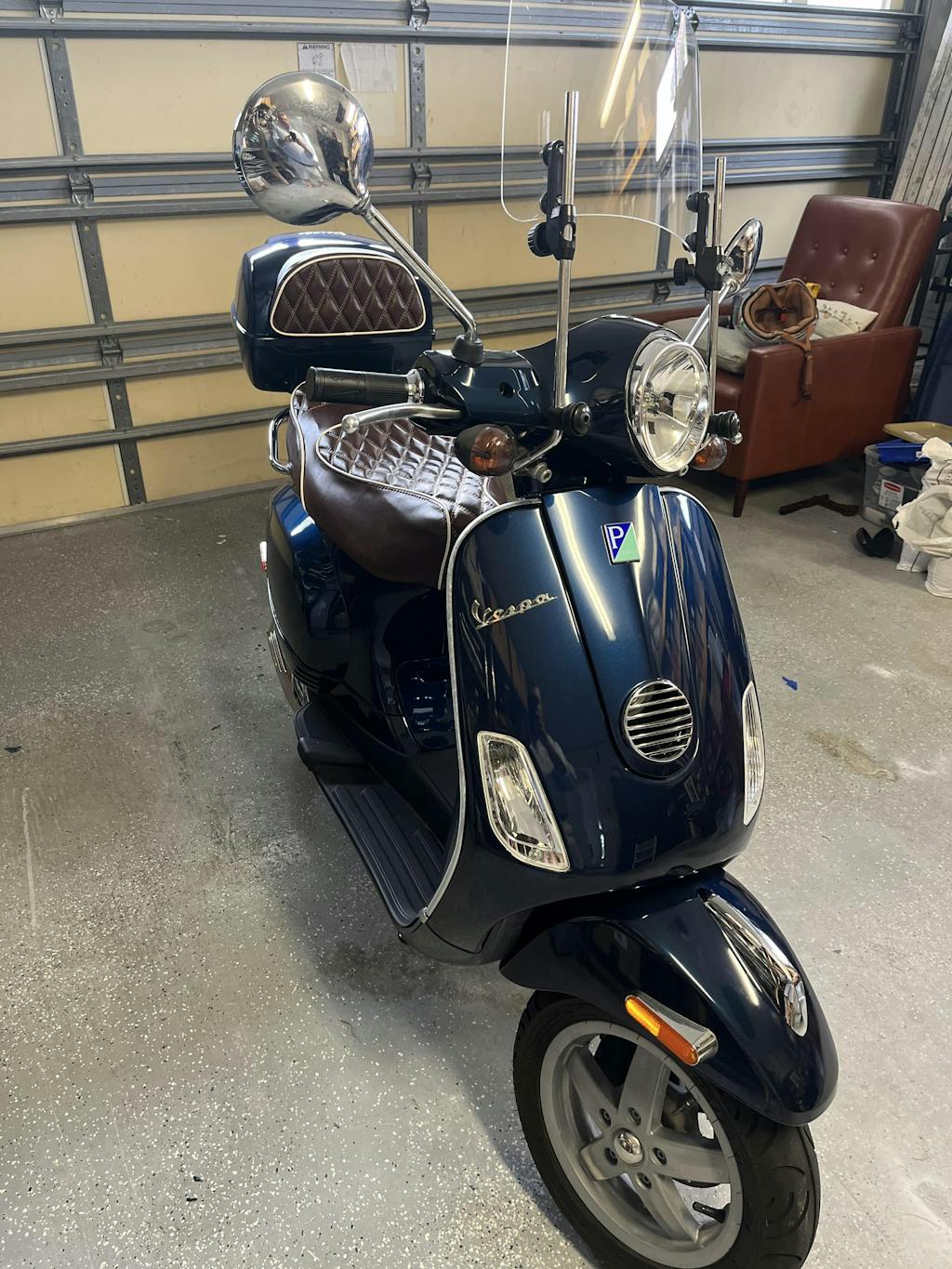 Vespa LX 50 / 150 Whiskey Diamond Seat Cover Handmade – Cheeky Seats ...