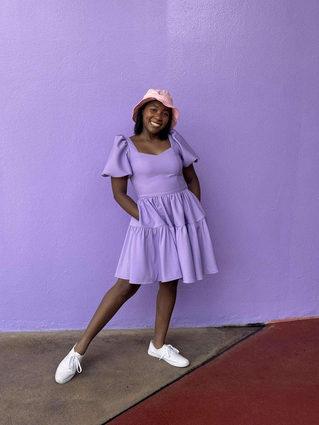 IN STOCK NOW! The Princess Puff Dress in Palace Purple – Chelsea Reece