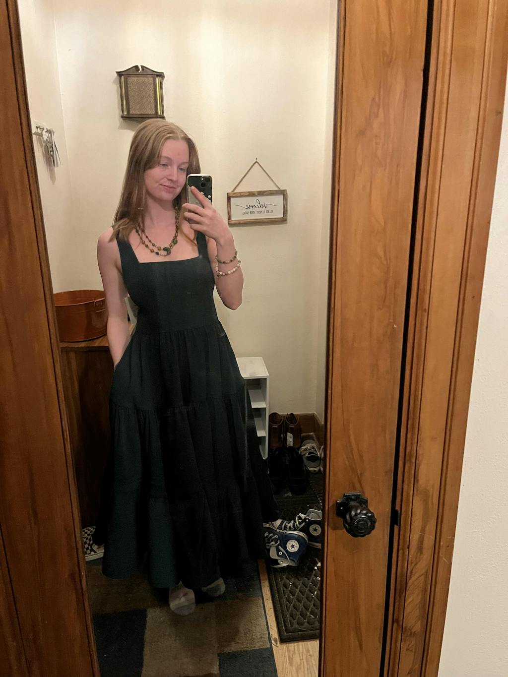 The Madonna Dress in Evergreen | Women's Dresses | Chelseareece.com ...