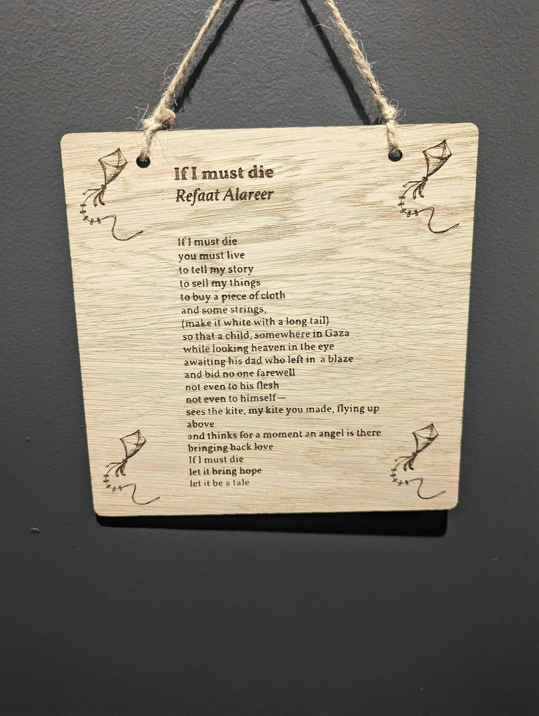 Professional Poem Writing, Personalised Wooden Poem Sign - Custom Poem ...