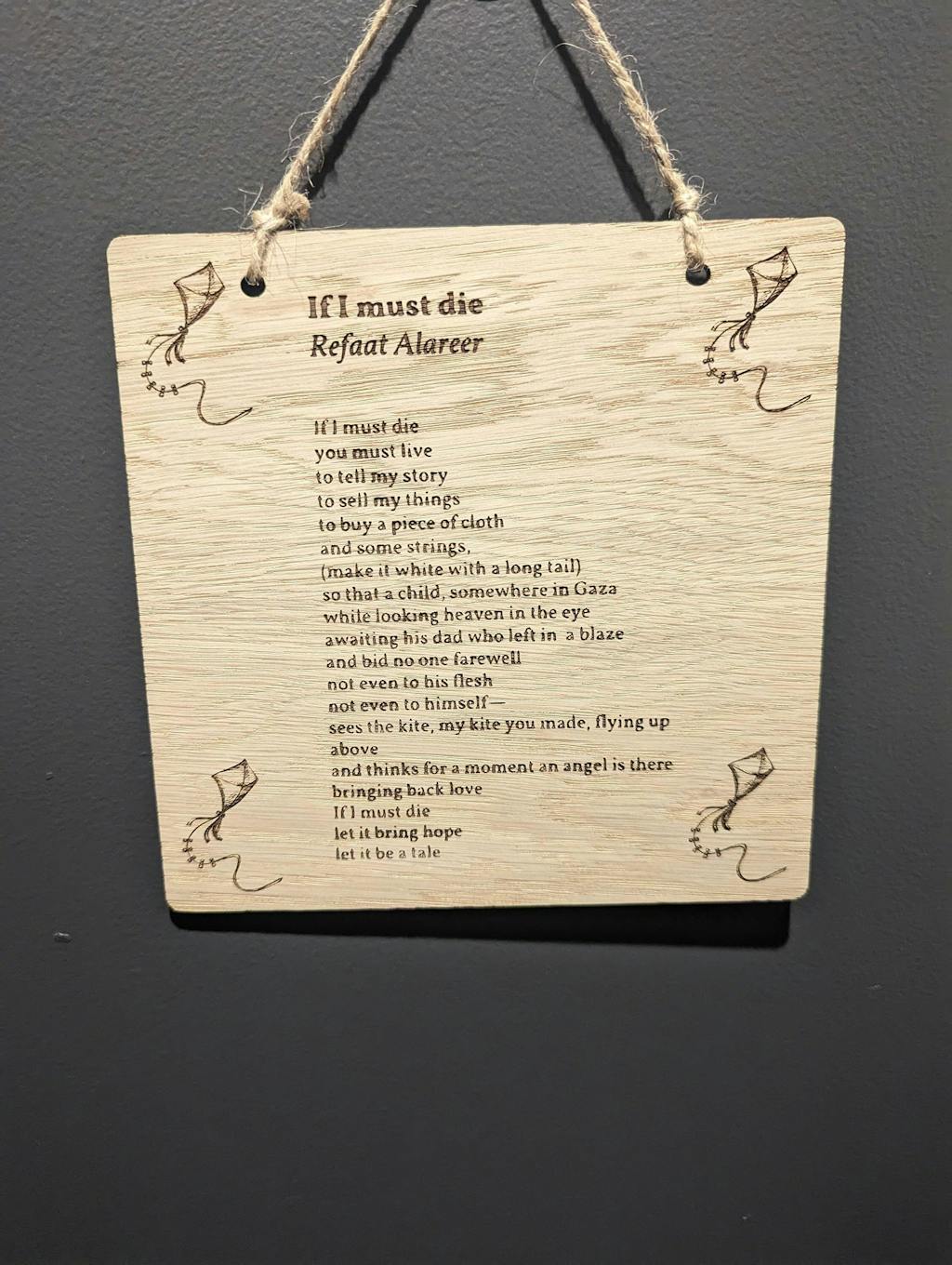 Professional Poem Writing, Personalised Wooden Poem Sign - Custom Poem ...