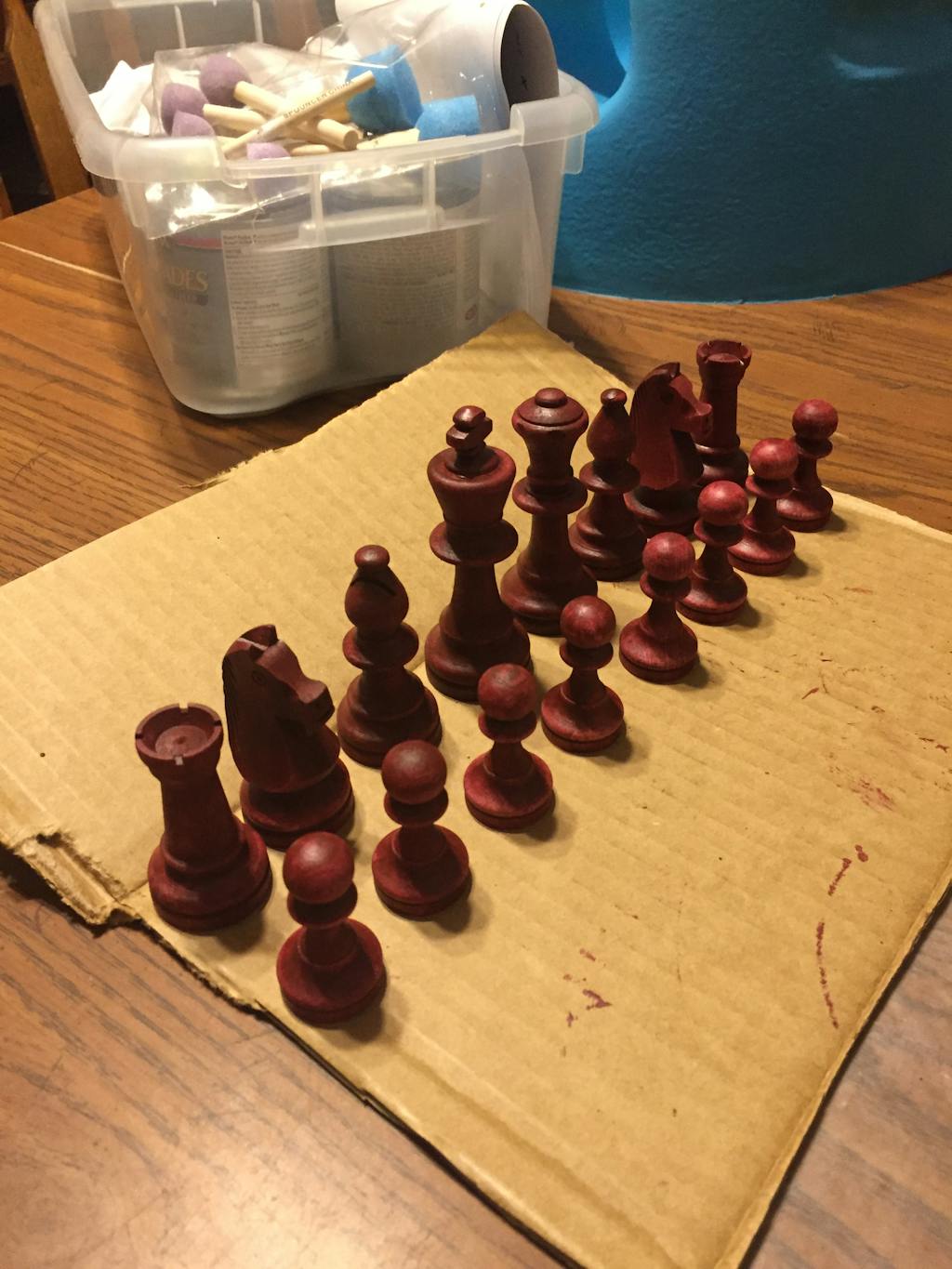 Project: Finish Ready Paintable Chess Pieces 3 5/8" #5 with Box