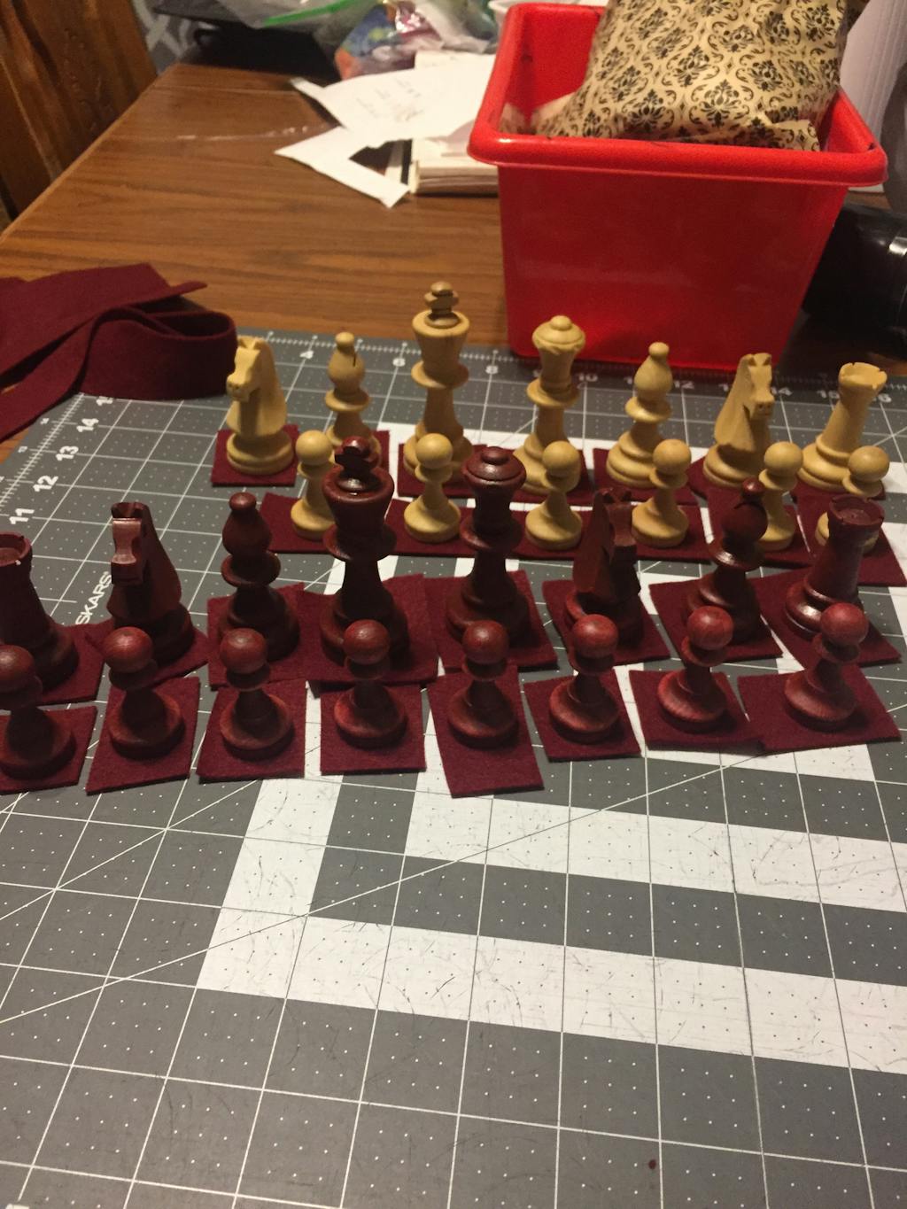Project: Finish Ready Paintable Chess Pieces 3 5/8" #5 with Box