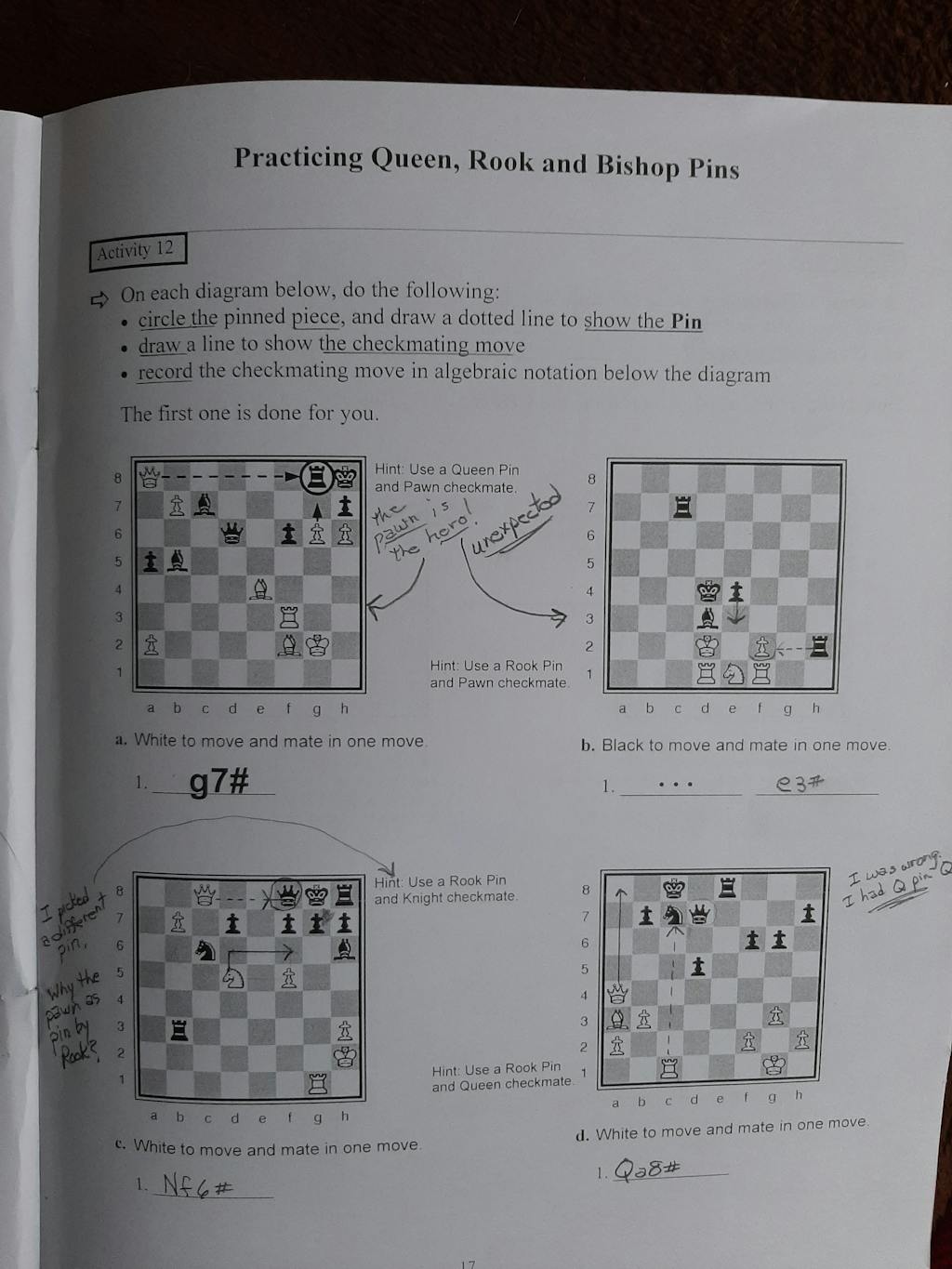 Checkmate! Ideas for Students - Bain