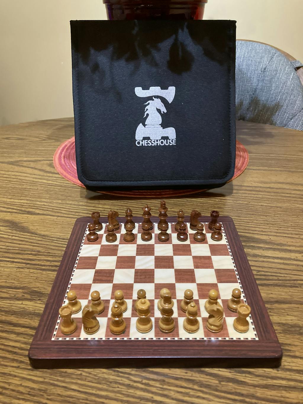8" Magnetic Travel Chess Set in Rosewood Color – Chess House