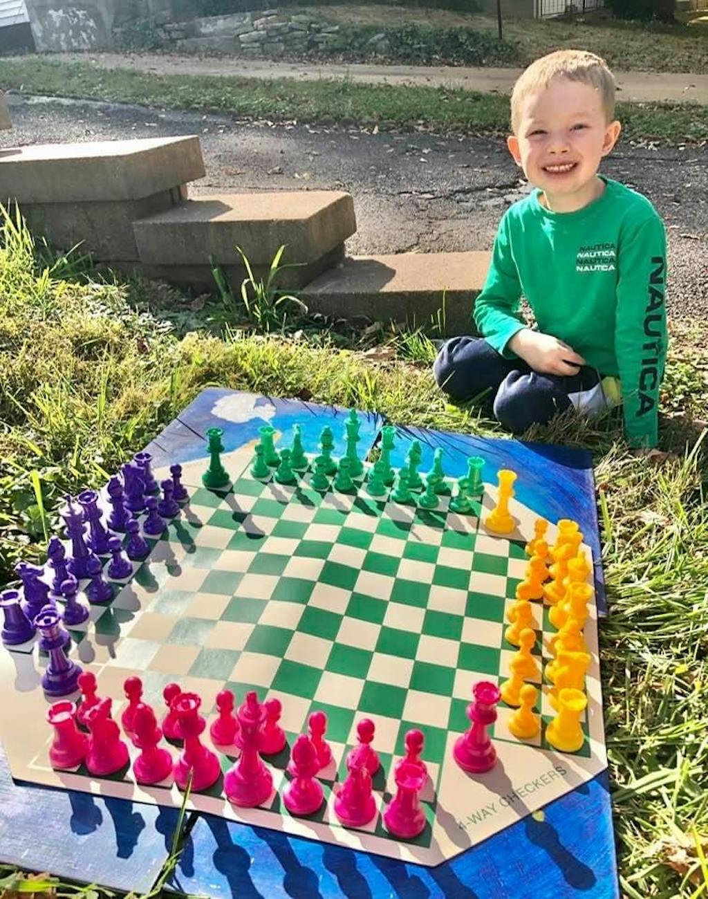 Large 4 Player Chess Set