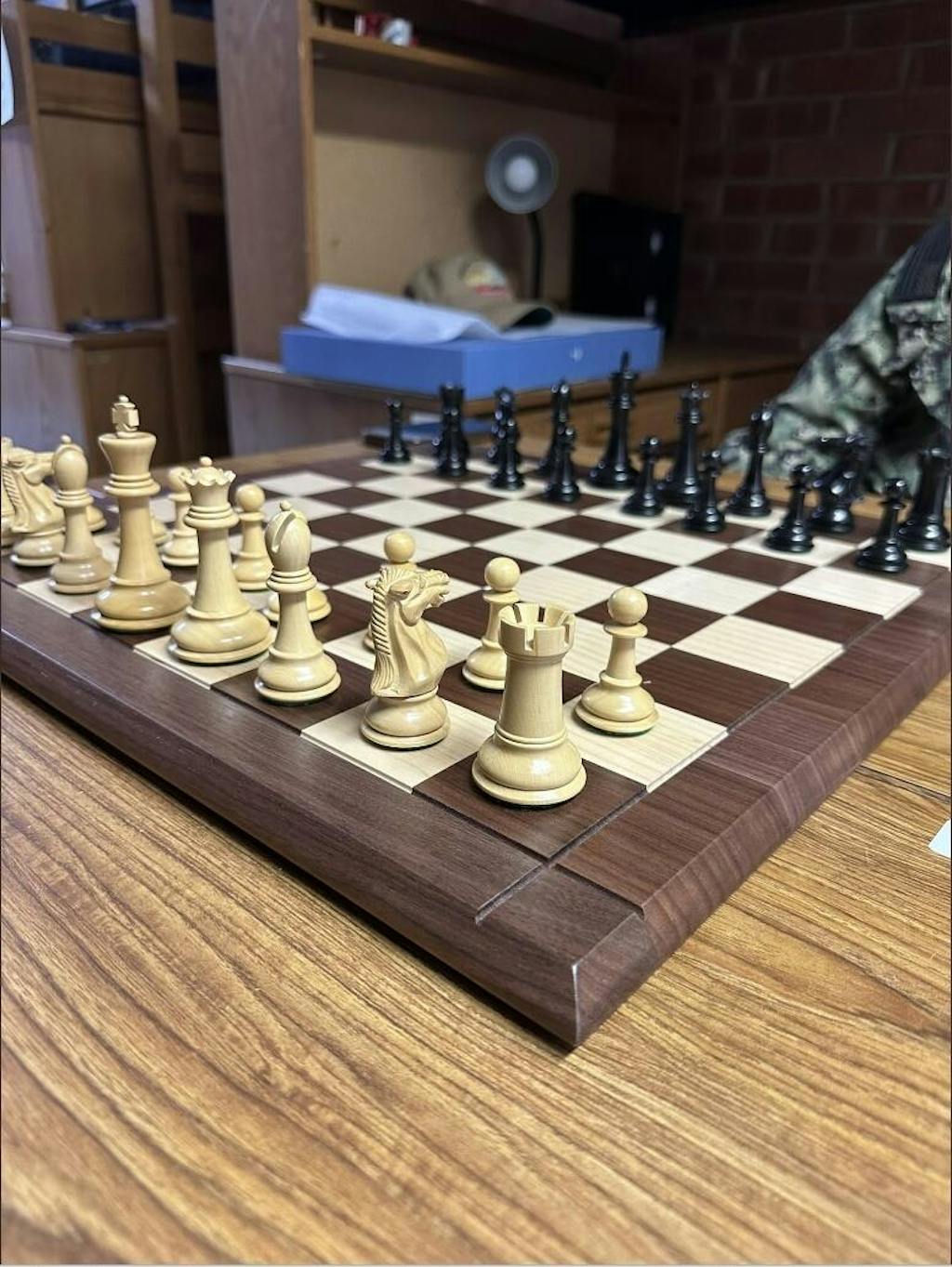 21" Folding Hardwood Player's Chessboard JLP, USA