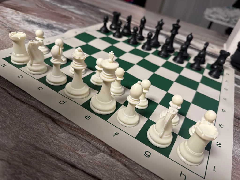 Mini Marshall Chess Set and Bag Combo