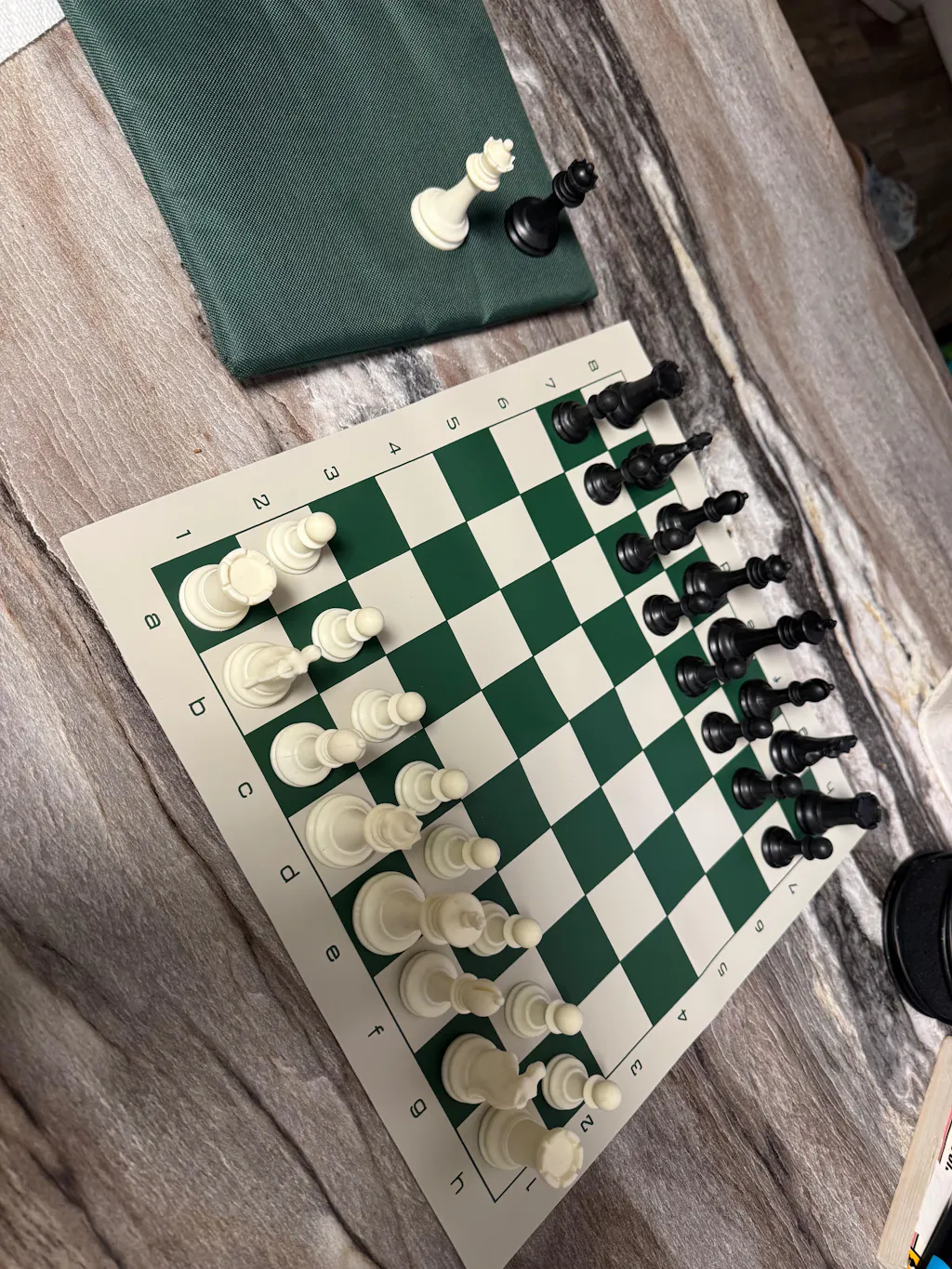 Mini Marshall Chess Set and Bag Combo