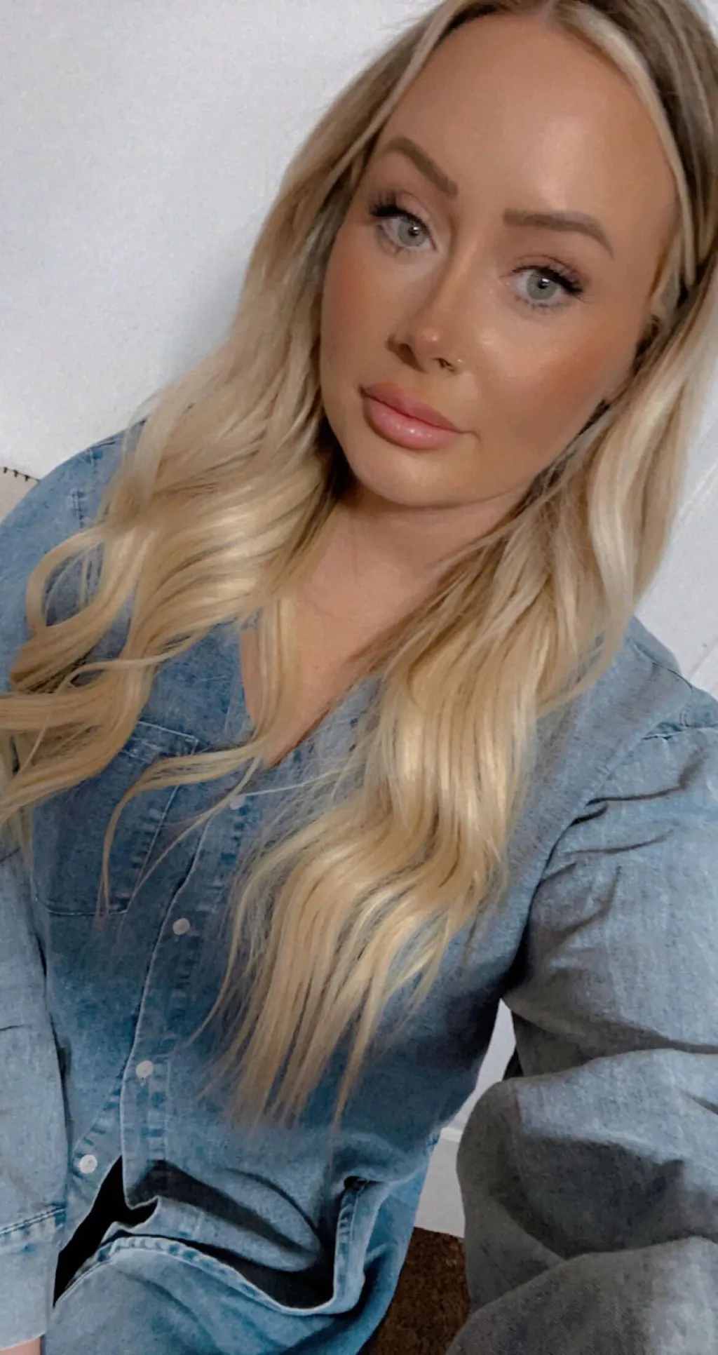 Mary Cate Denim Button Down