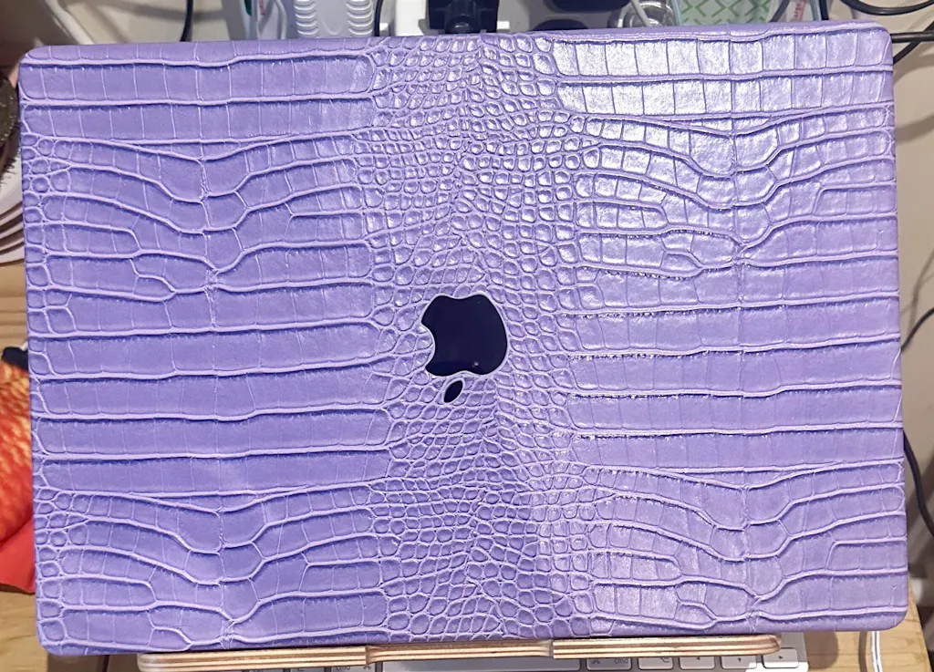 Lavender Faux Crocodile MacBook Case – Chic Geeks