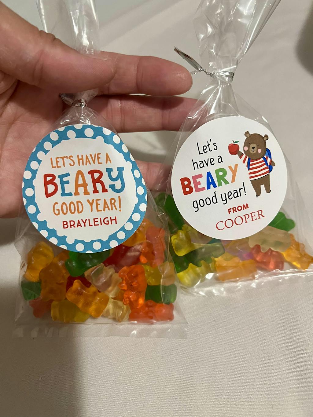 Personalized "Beary Good Year" Back to School Stickers – Chickabug