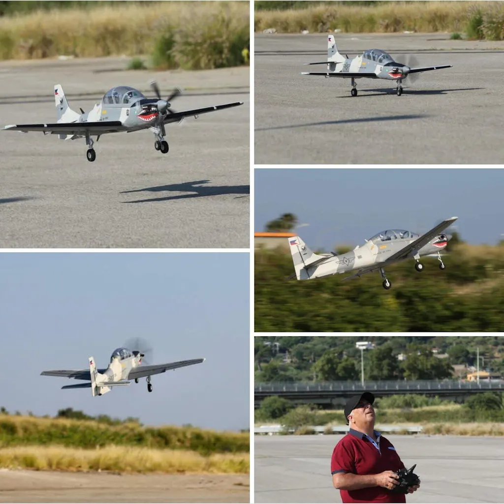 Super Tucano 1600mm RC Plane – PNF Warbird with Retracts Flaps & LED ...