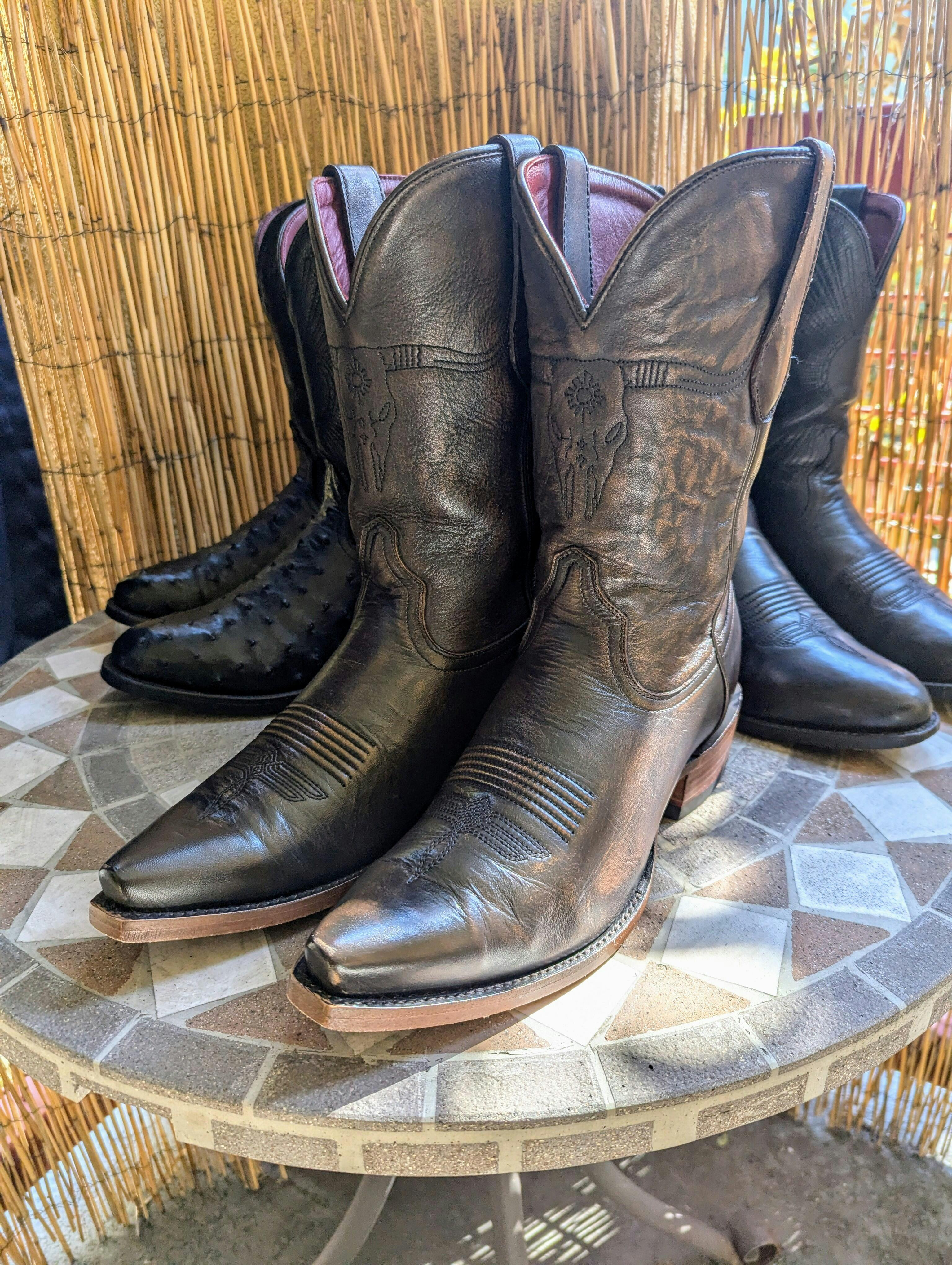 Chisos No. 5 - Men's Roughout Snip Toe Cowboy Boot