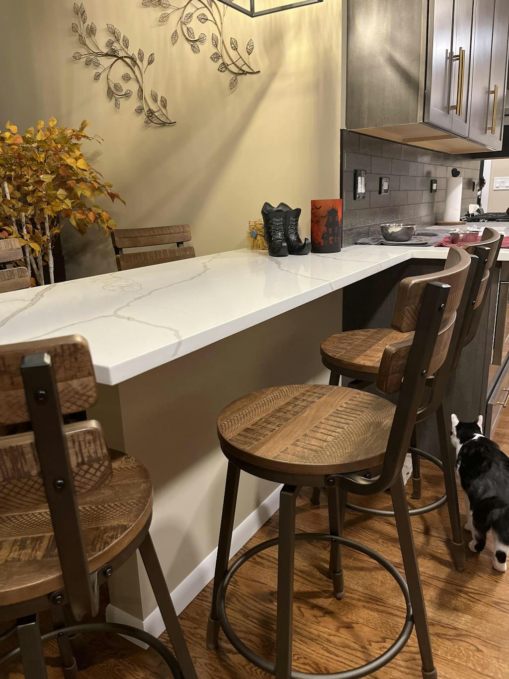 CHITA®️ Blair Industrial Wood Seat Counter Stools - chitaliving.com ...