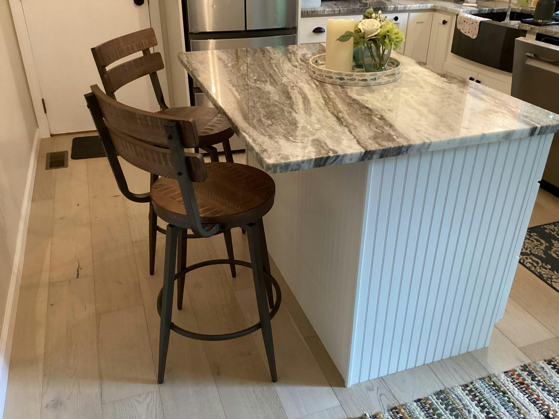 Blair Industrial Counter Stool | Wood Seat & Metal Frame – CHITA LIVING