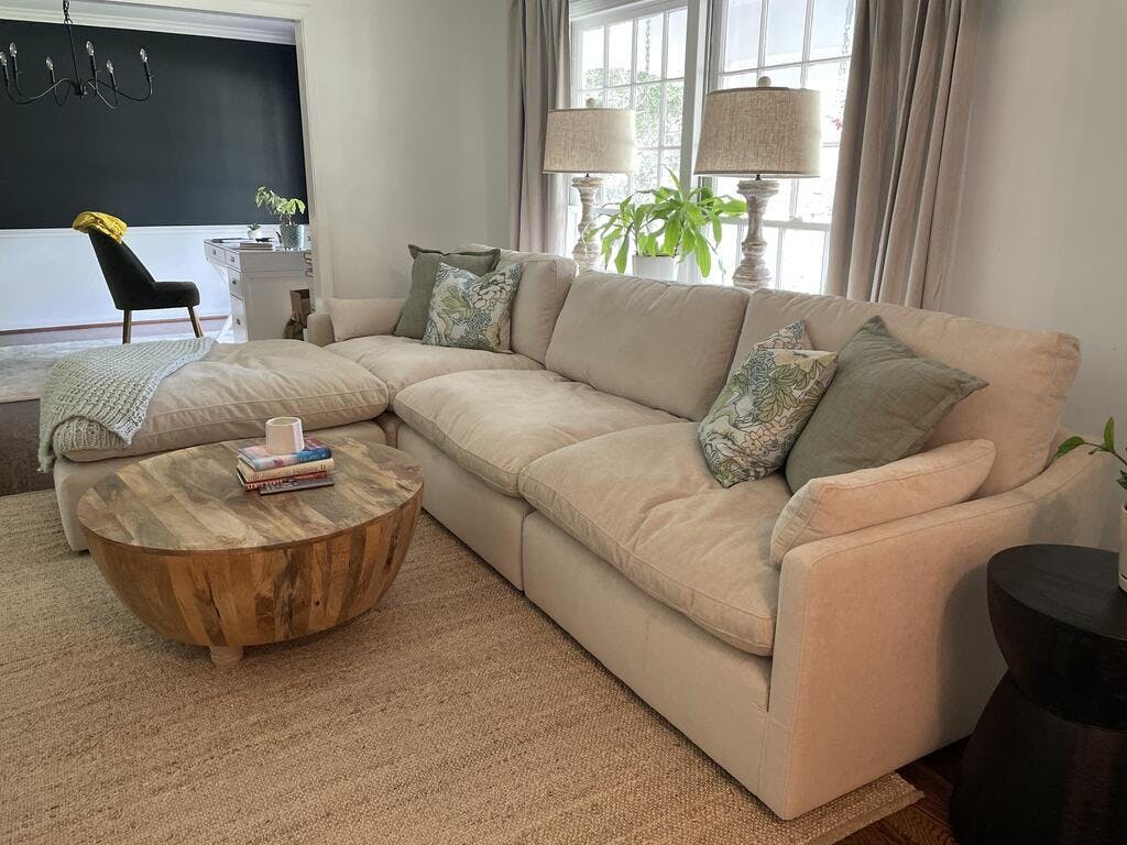 Kenna Modular 4-Piece Ottoman Sectional | Flexible & Functional Seating ...