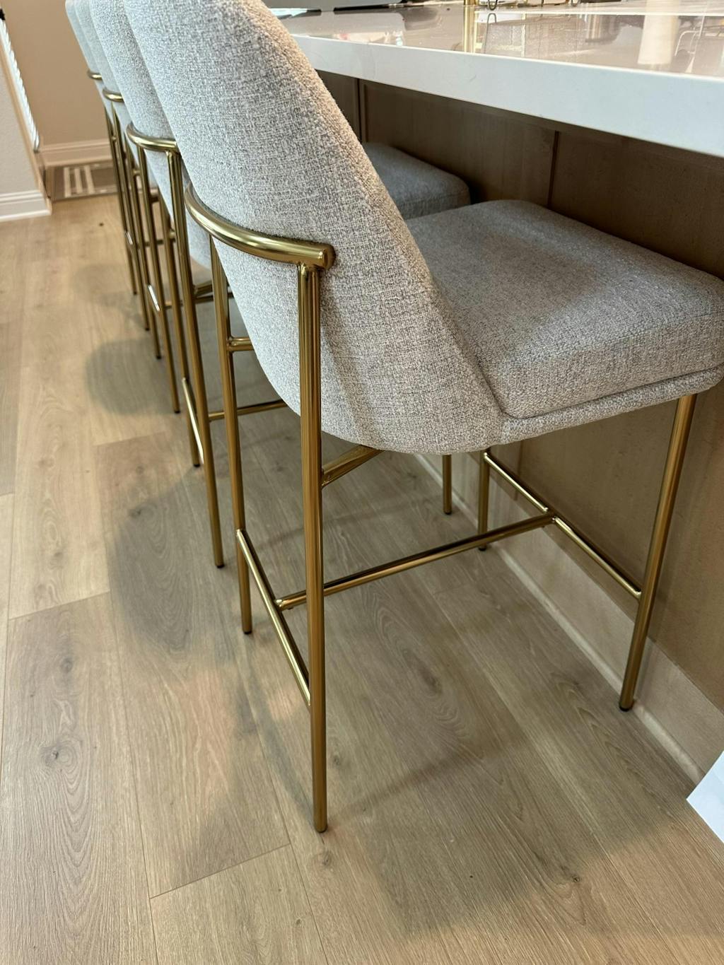 Golda Counter Stool Set | Sleek Metal Base Design – CHITA LIVING