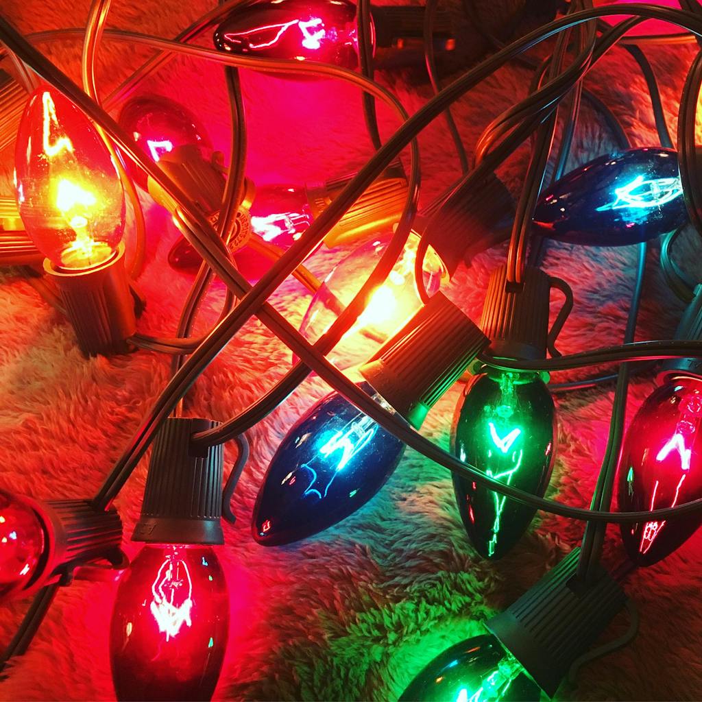 C9 Multicolor Triple Dip Glass Bulbs E17 Bases (25 Pack) – Christmas ...