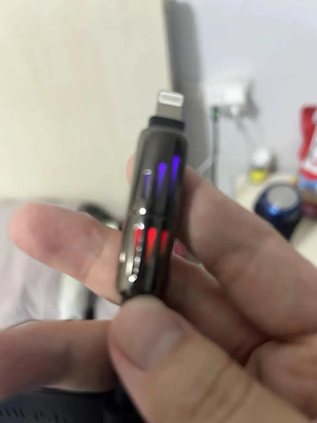 "GlowCharge Pro" 240W 4-in-1 Car Cable with Dynamic Lights – Fast ...