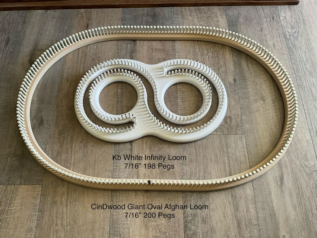 Giant Oval Afghan Loom – CinDWood Looms