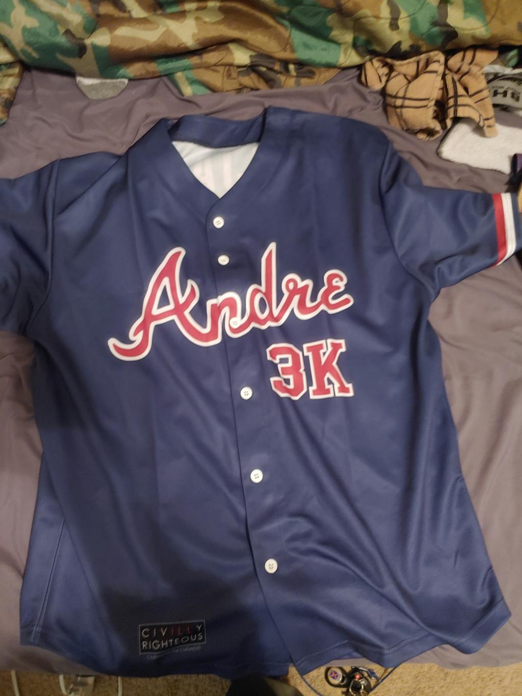 Andre 3K - Outkast Andre 3000 Atlanta Braves Parody - Baseball Jersey ...