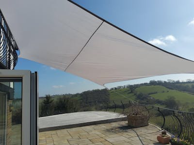 UK DIY White Garden Sun Shade Sail Specialist | UV Waterproof – Clara ...