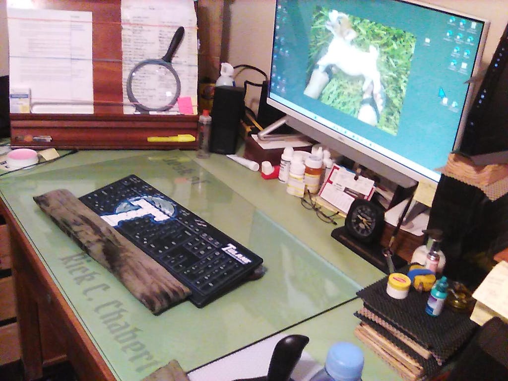 Personalized Glass Desk Pad Clearly Innovative