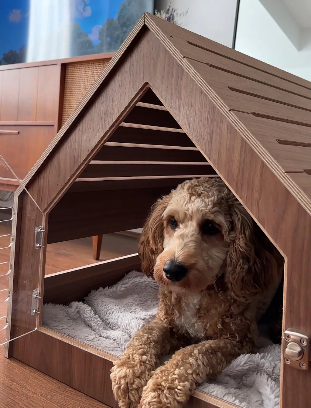 Modern Wooden Dog Crate | Scandinavian Design | Cliff Pets