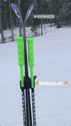 CLIPSTIC | Ski Strap, Ski and Pole Carrier in One