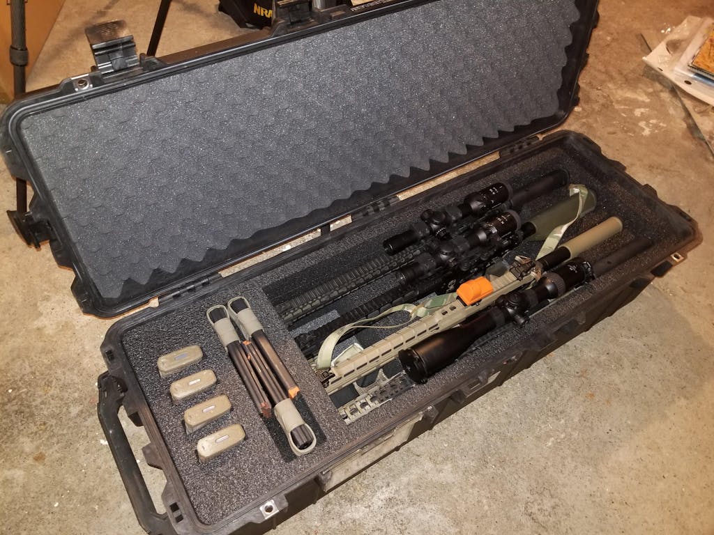 Pelican Case 1740 Foam Insert for 4 AR Rifles (Foam ONLY)