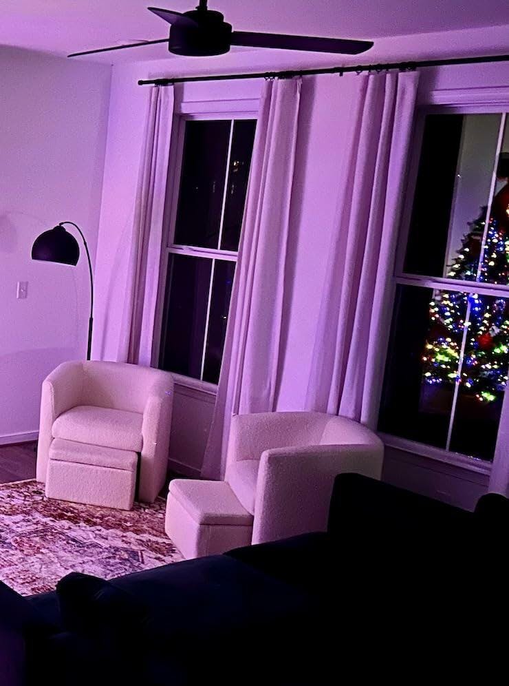 COLAMY Sherpa Accent Barrel Chair with Storage Ottoman Set H72 – COLAMYHome