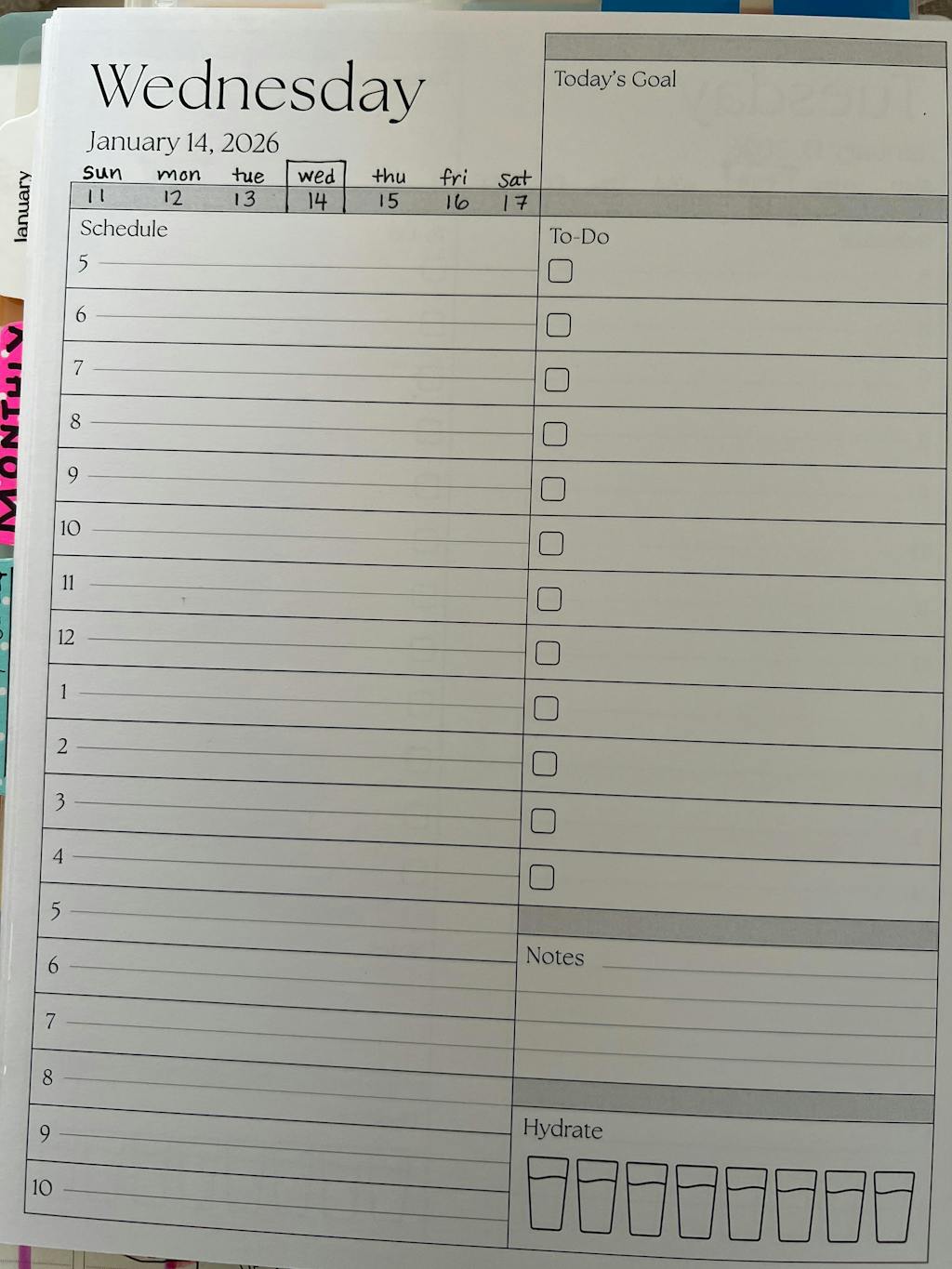 The Works Colibri - Daily Planner Personalized - Colibri Paper Co