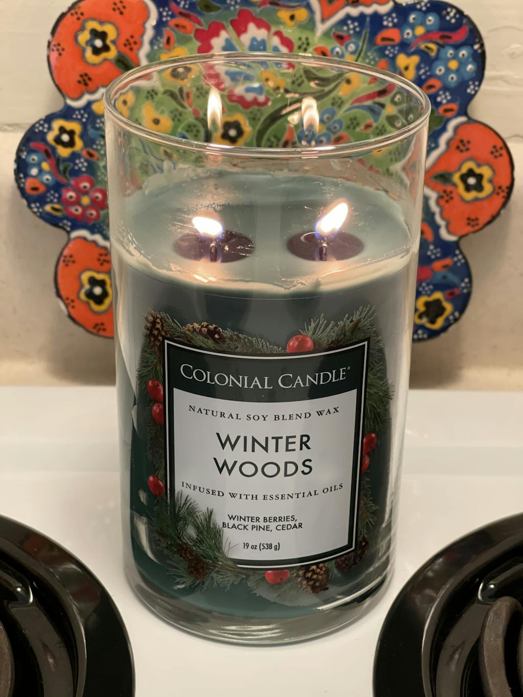 Colonial Classic Jar Candle, Clear Jar, Winter Woods, 19oz – Colonial ...