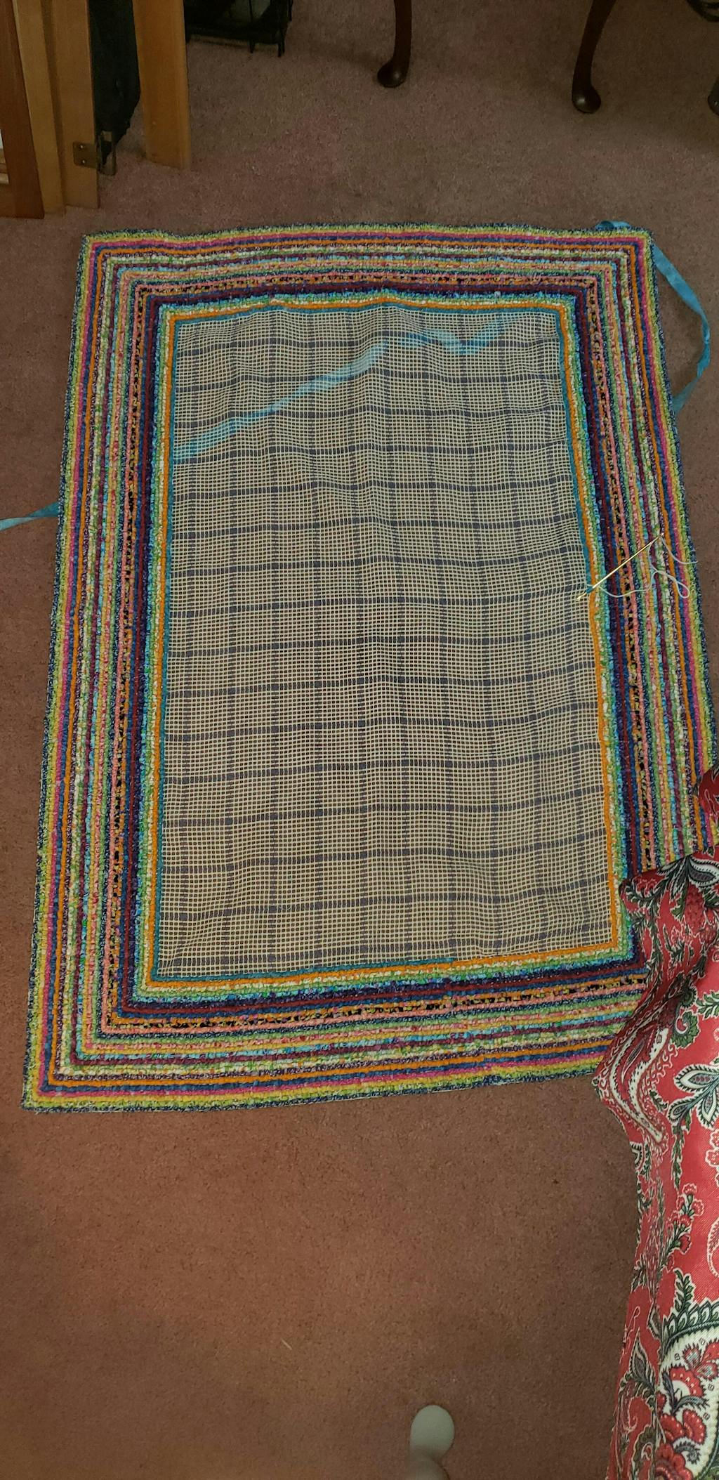 Latch Hook & Locker Hook, Rug Canvas - 3.75 Mesh With Grid - Color Crazy