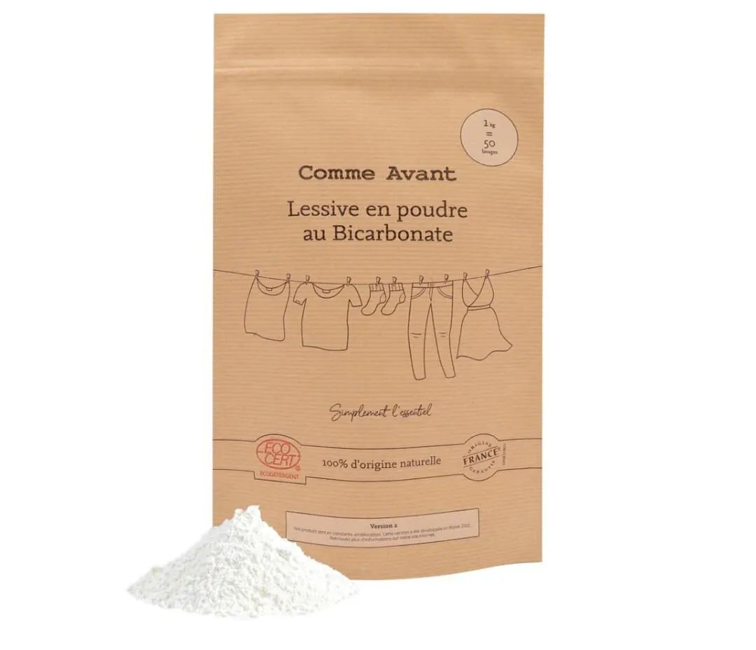 Lessive en poudre bio naturelle et écologique ᐅ au Bicarbonate