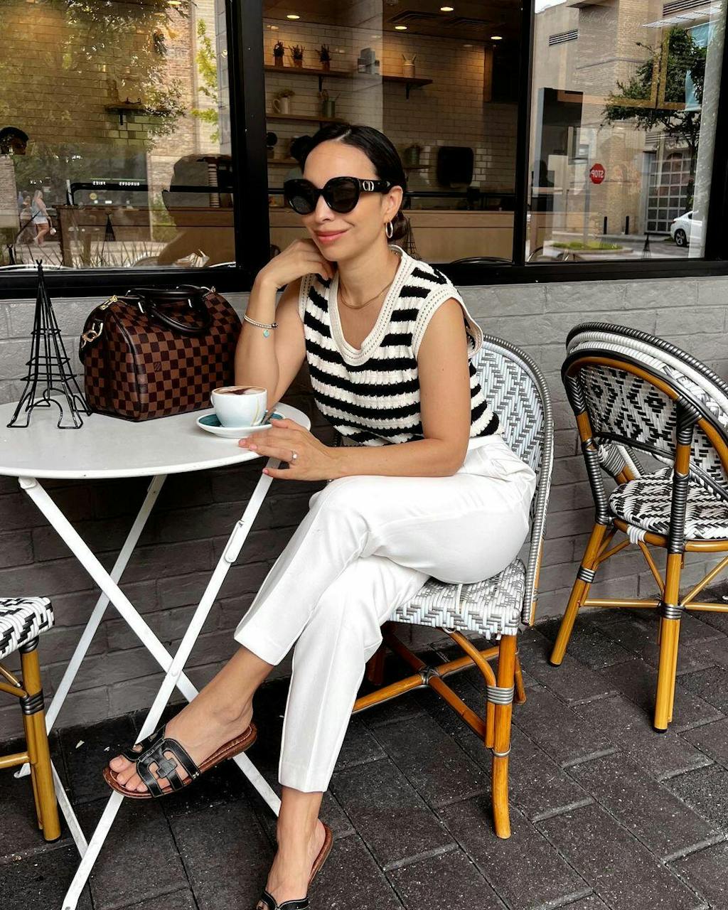 Classy Stripe Crochet Sweater Vest – COMMENSE