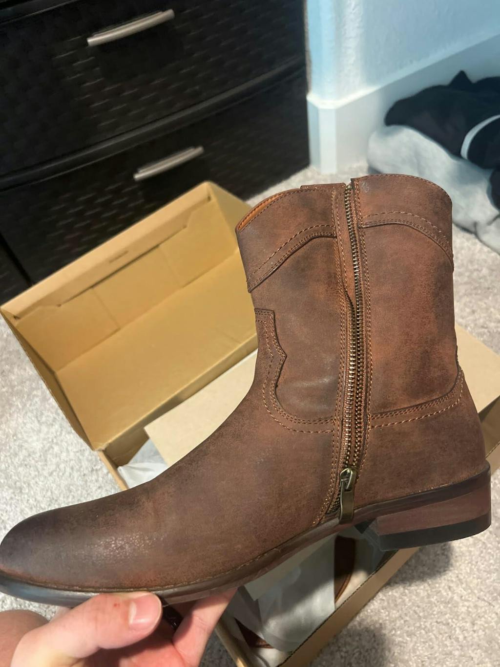 Men's Suede Casual Western Boots | AUSTIN | Ferro Aldo