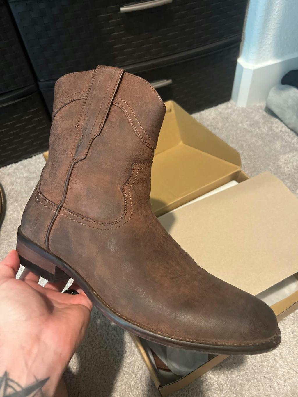 Men's Suede Casual Western Boots | AUSTIN | Ferro Aldo