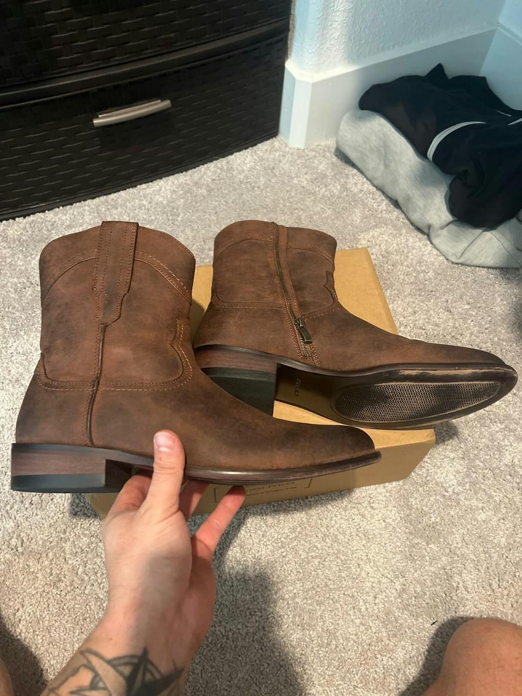 Men's Suede Casual Western Boots | AUSTIN | Ferro Aldo