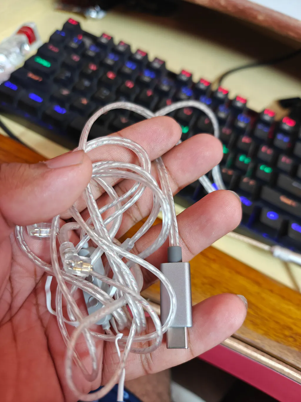 KZ M2 Cable with Mic - Upgrade Audio | 3.5mm & Type-C | Concept Kart