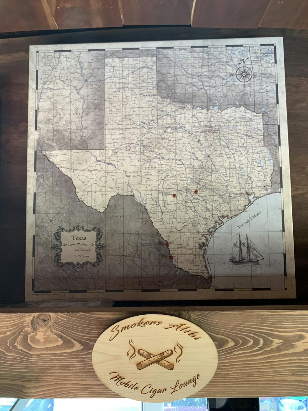 Push Pin Texas Map (Pin Board/Poster) - Rustic Vintage freeshipping ...