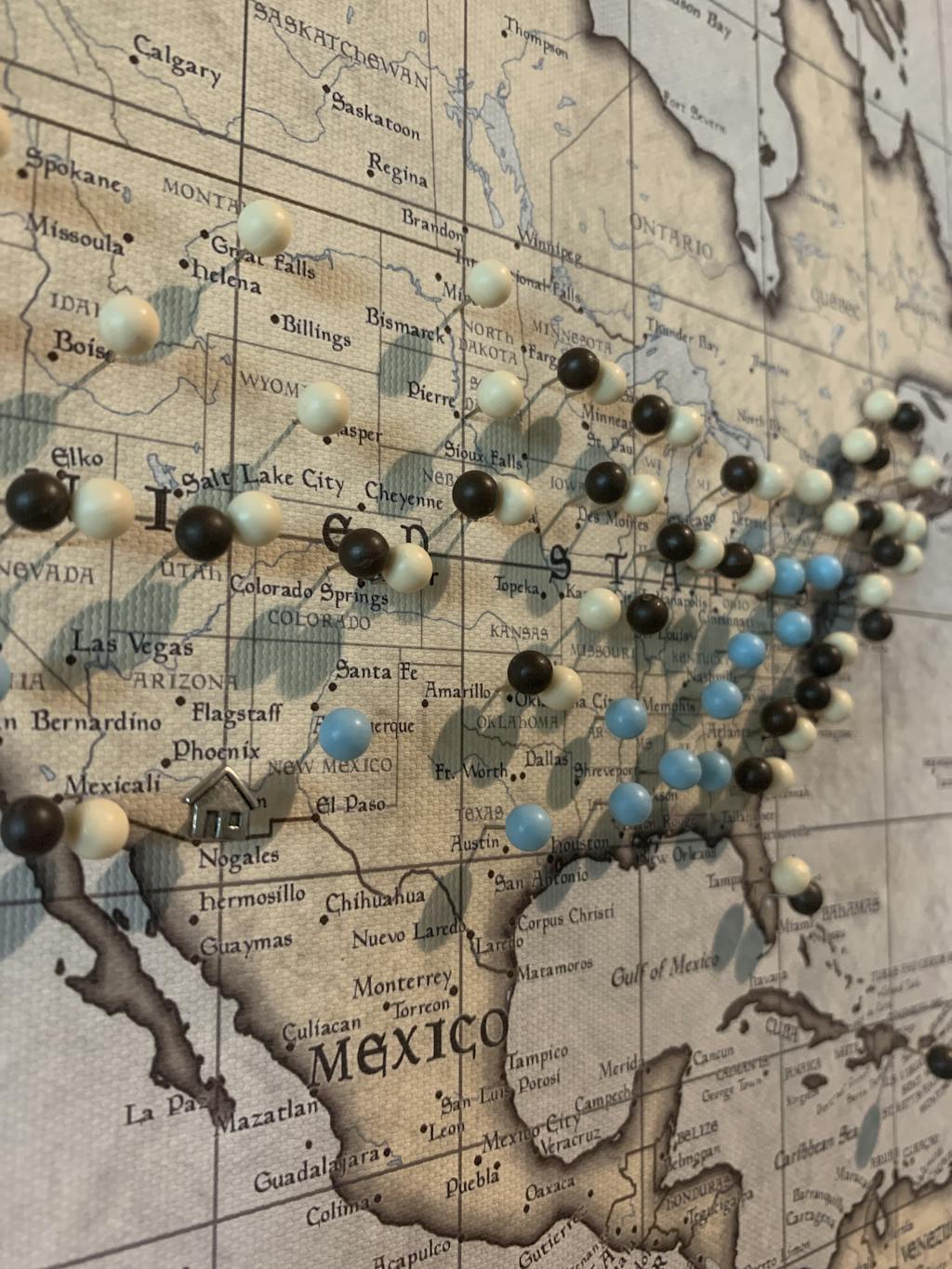 Map Push Pins: Sky Blue - Matte Finish freeshipping - Conquest Maps LLC